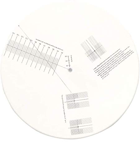 Turntable Cartridge Alignment Protractor Mat, Anti-Sliding Lp Vinyl Re ...