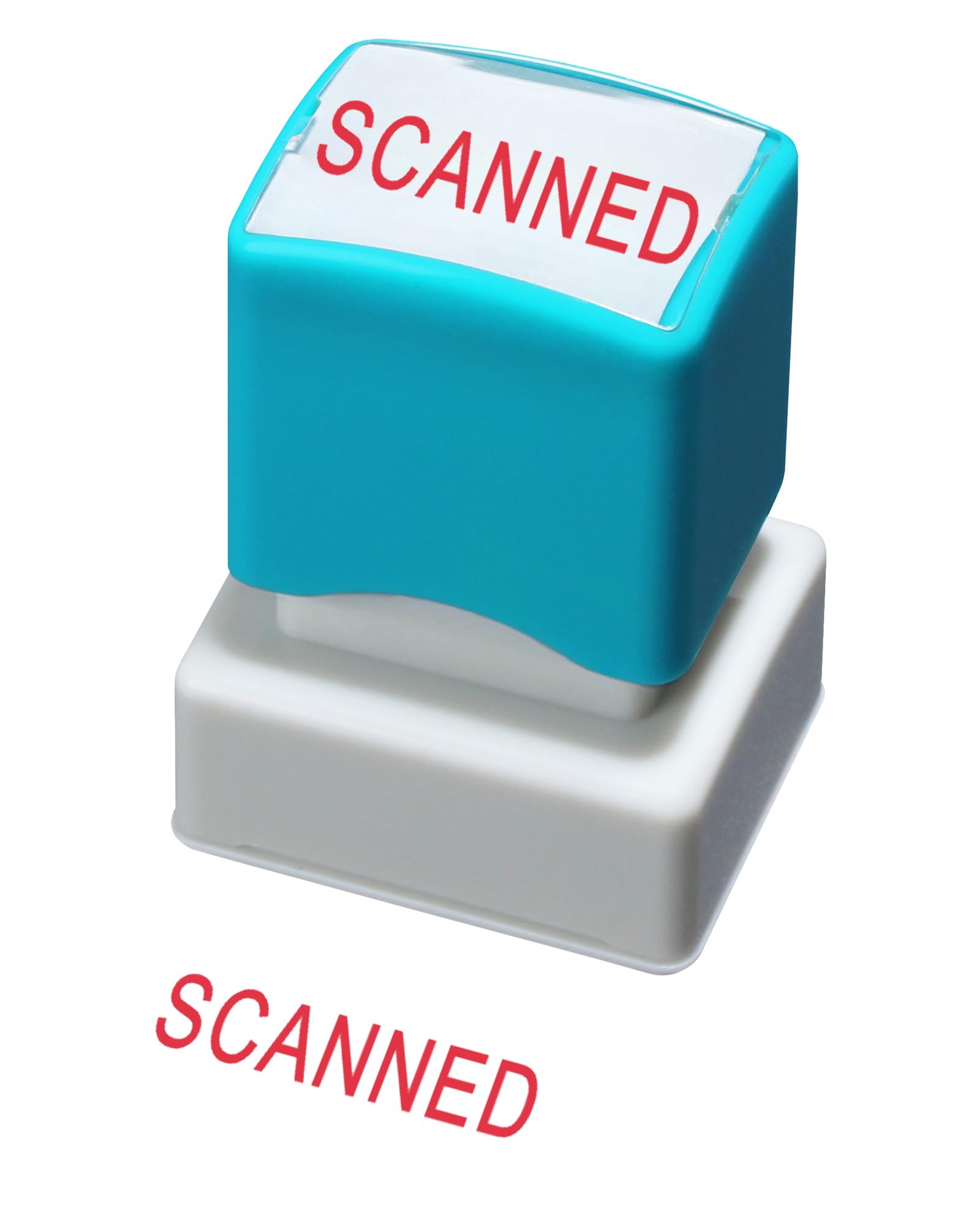 Wafjamf Scanned Stamps-Message Stamp Pre-Inked Office Stamp Refillable ...