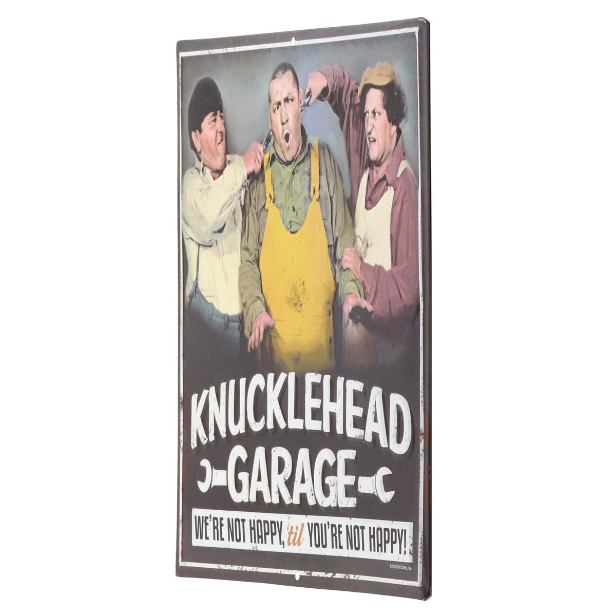 Open Road Brands The Three Stooges Knucklehead Garage Embossed Metal S ...