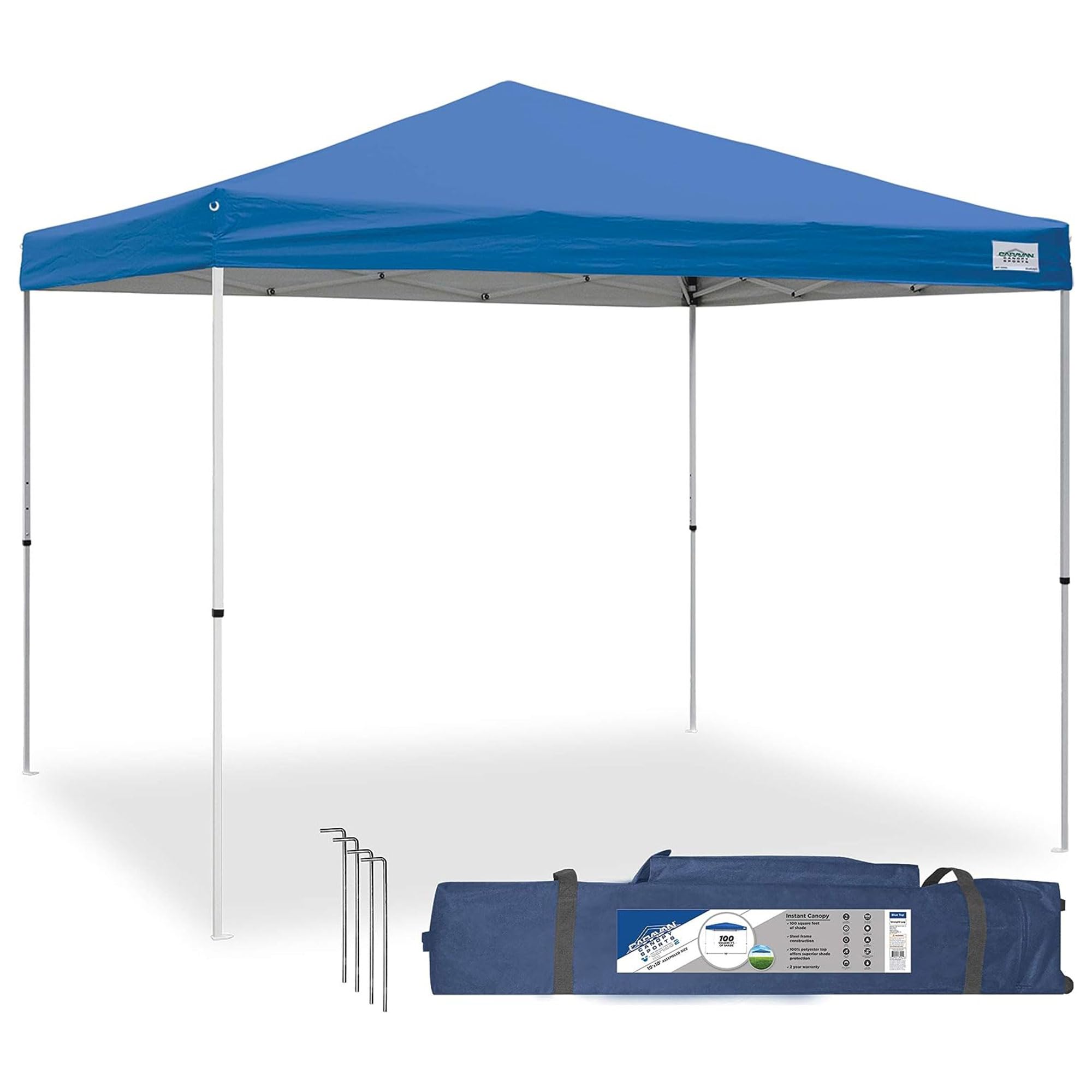 Caravan Canopy V Series 2 Pro 10' X 10' Entry Level Straight Leg Canopy ...