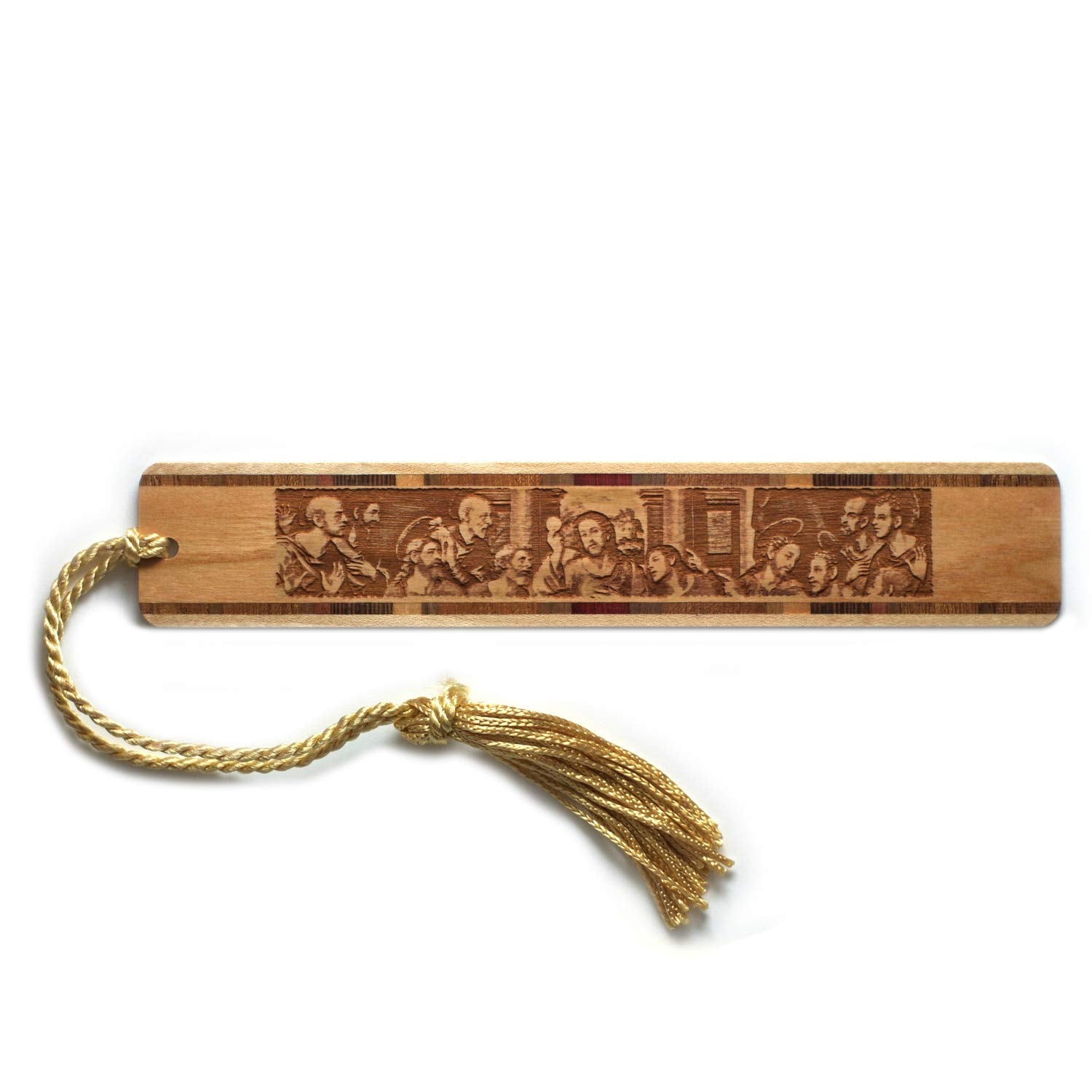 The Last Supper Engraved Handmade Wooden Bookmark With Tassel - Made I ...