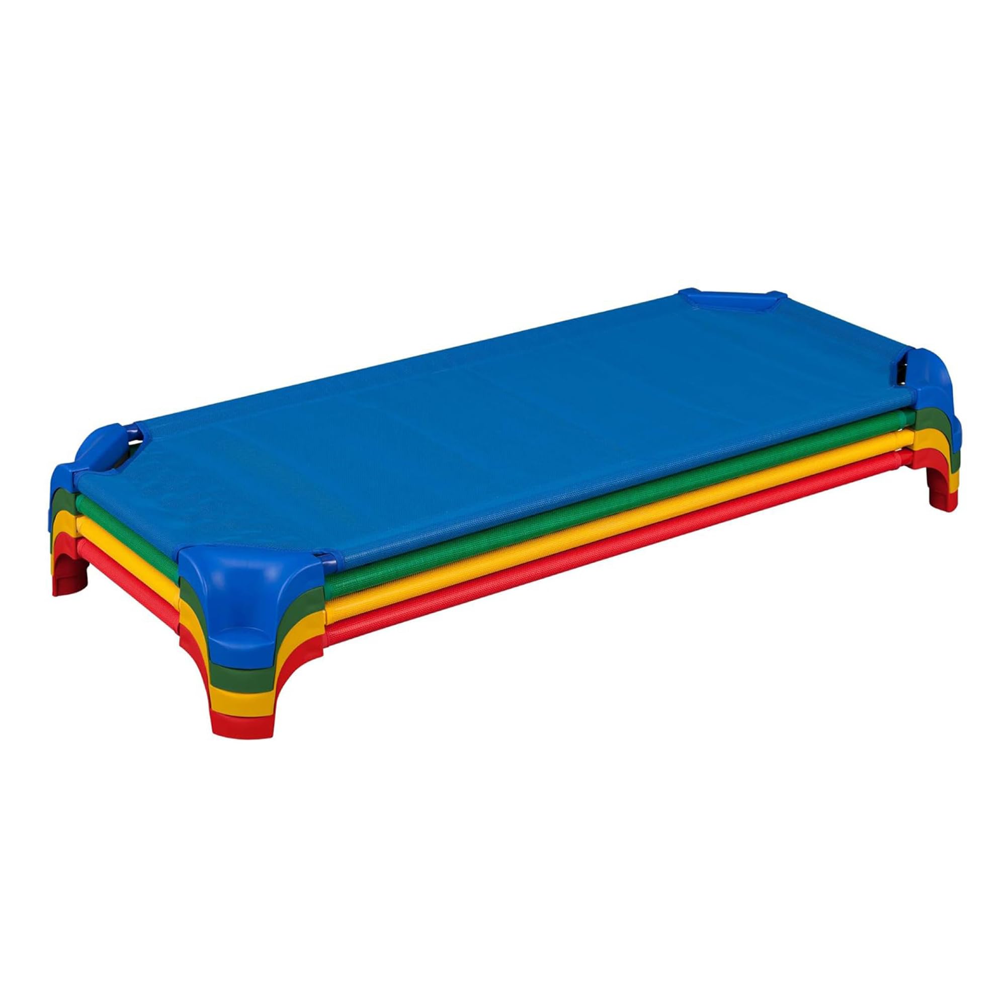 Sprogs Heavy-Duty Stackable Standard Size 52'L Daycare Cots For Kids A ...