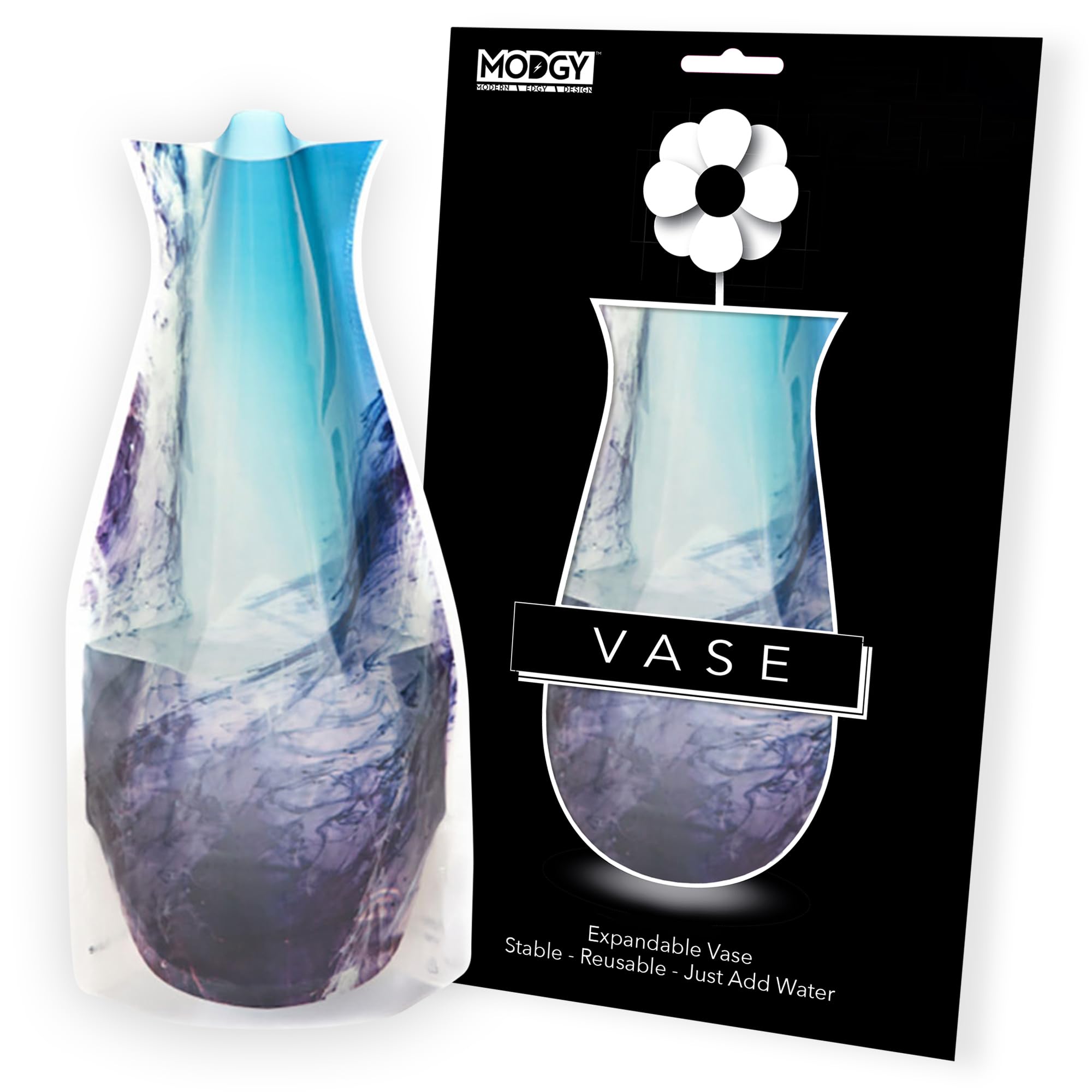 Modgy Expandable Flower Vase Plastic Decorative Modern Vases For Flowe ...