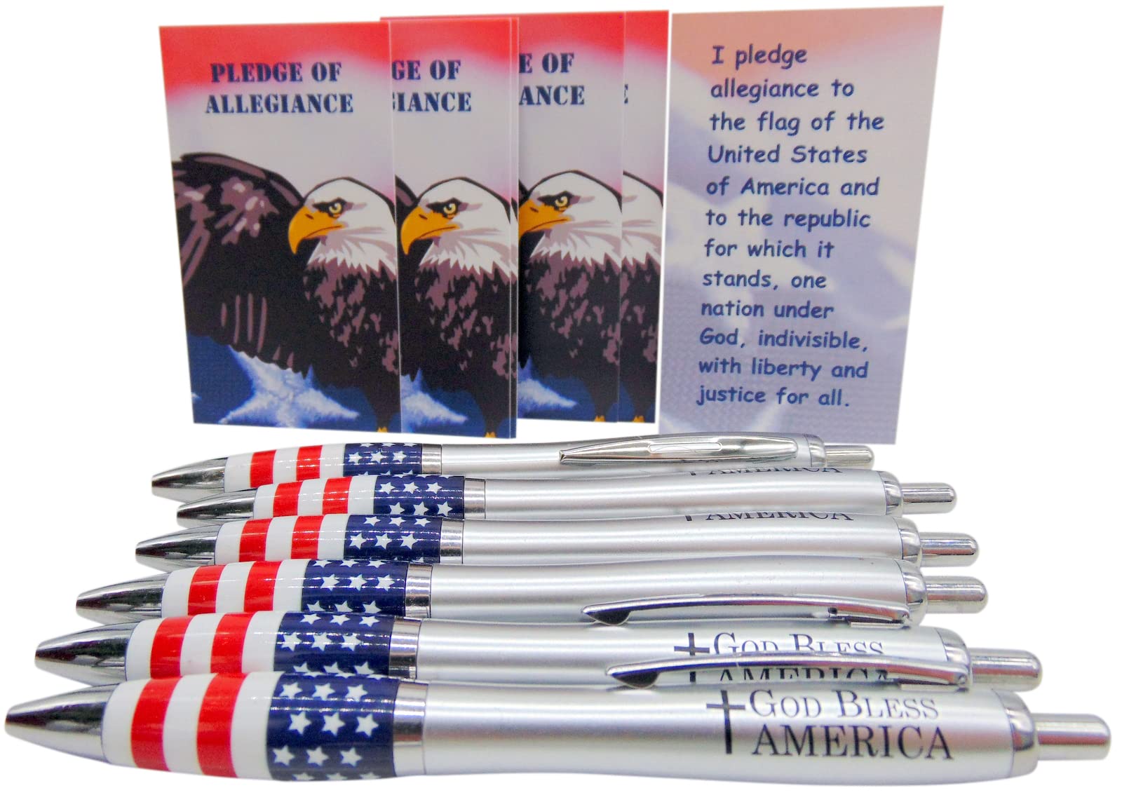 Westmon Works Patriotic Pen Set Pledge Of Allegiance Cards And God Ble ...