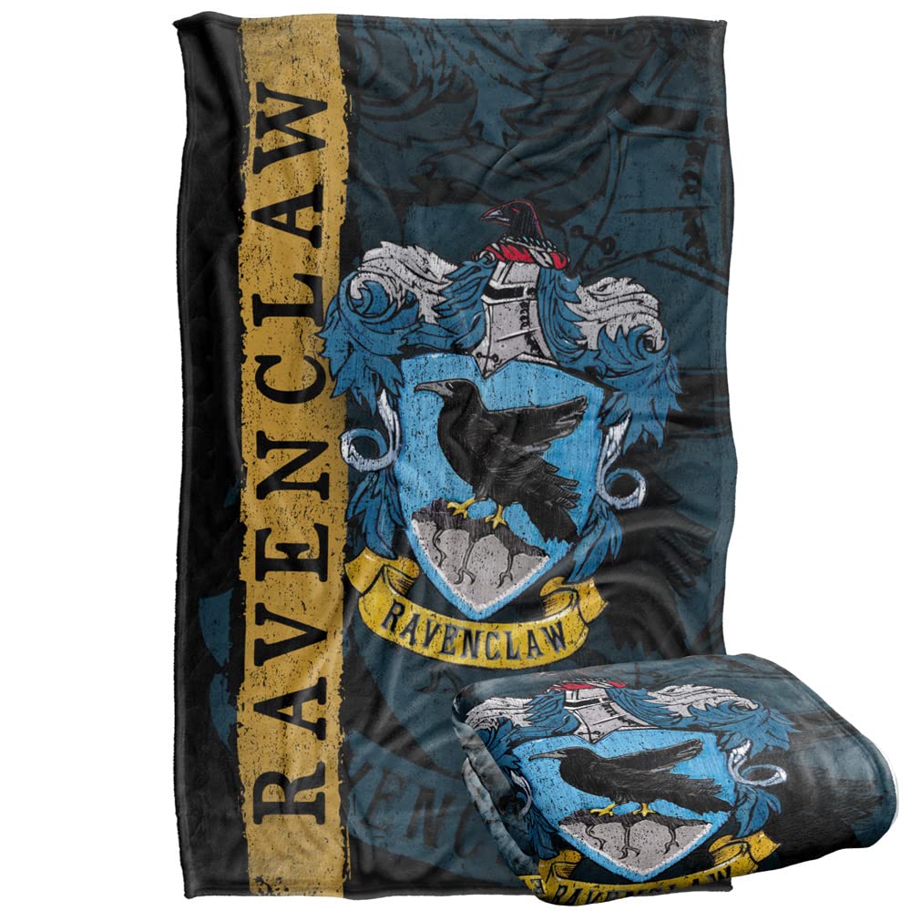 Harry Potter Blanket, 36'X58' Harry Potter House Crest Ravenclaw Silky ...