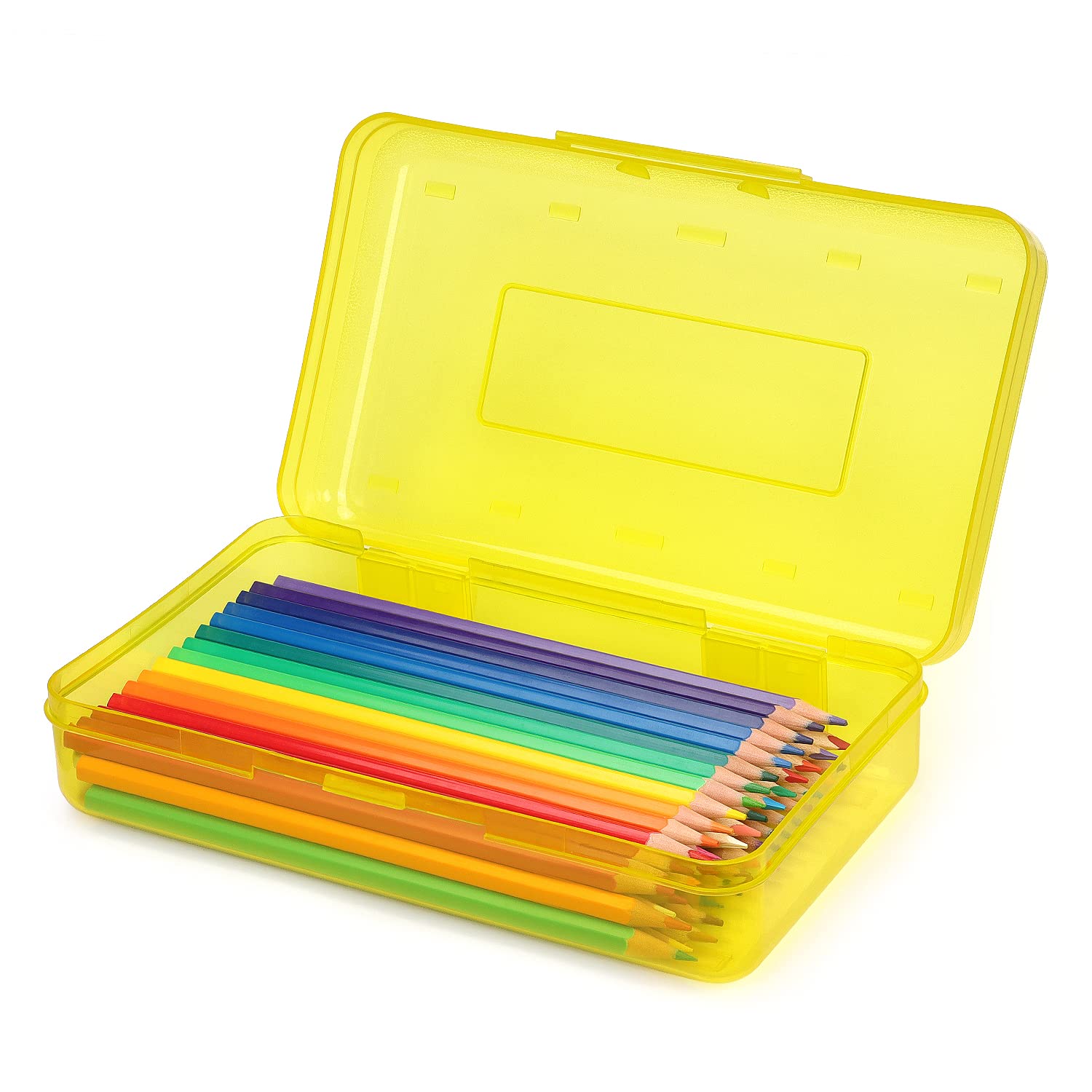Tamaki 1 Pack Plastic Pencil Box Large Capacity Pencil Boxes Clear Box ...