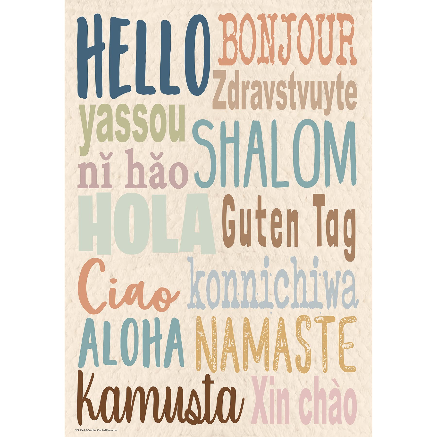 Teacher Created Resources Everyone Is Welcome Hello Positive Poster ...