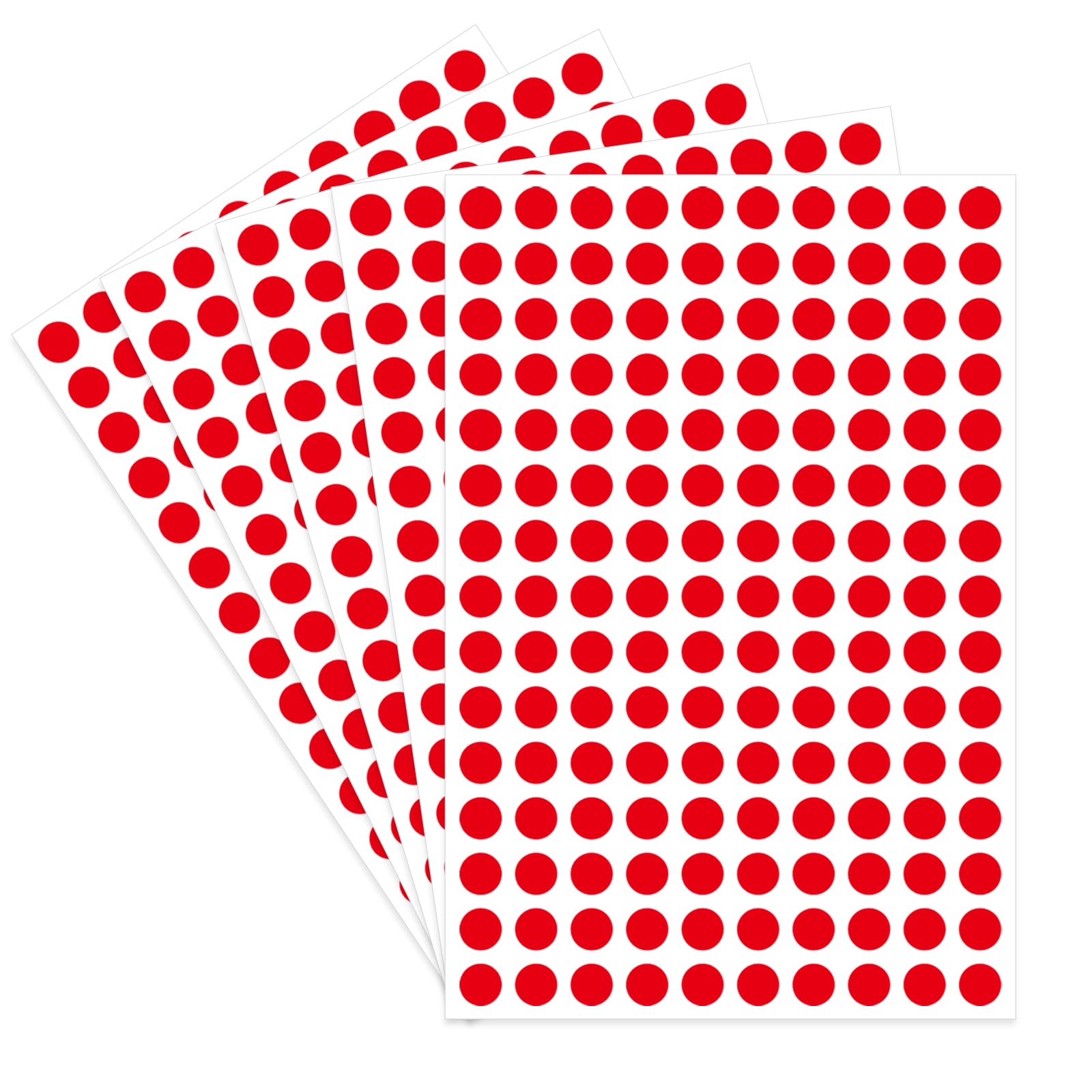 Starboling Dot Stickers - 3/8 Inch Red Circle Labels, 3000Pcs Self-Adh ...