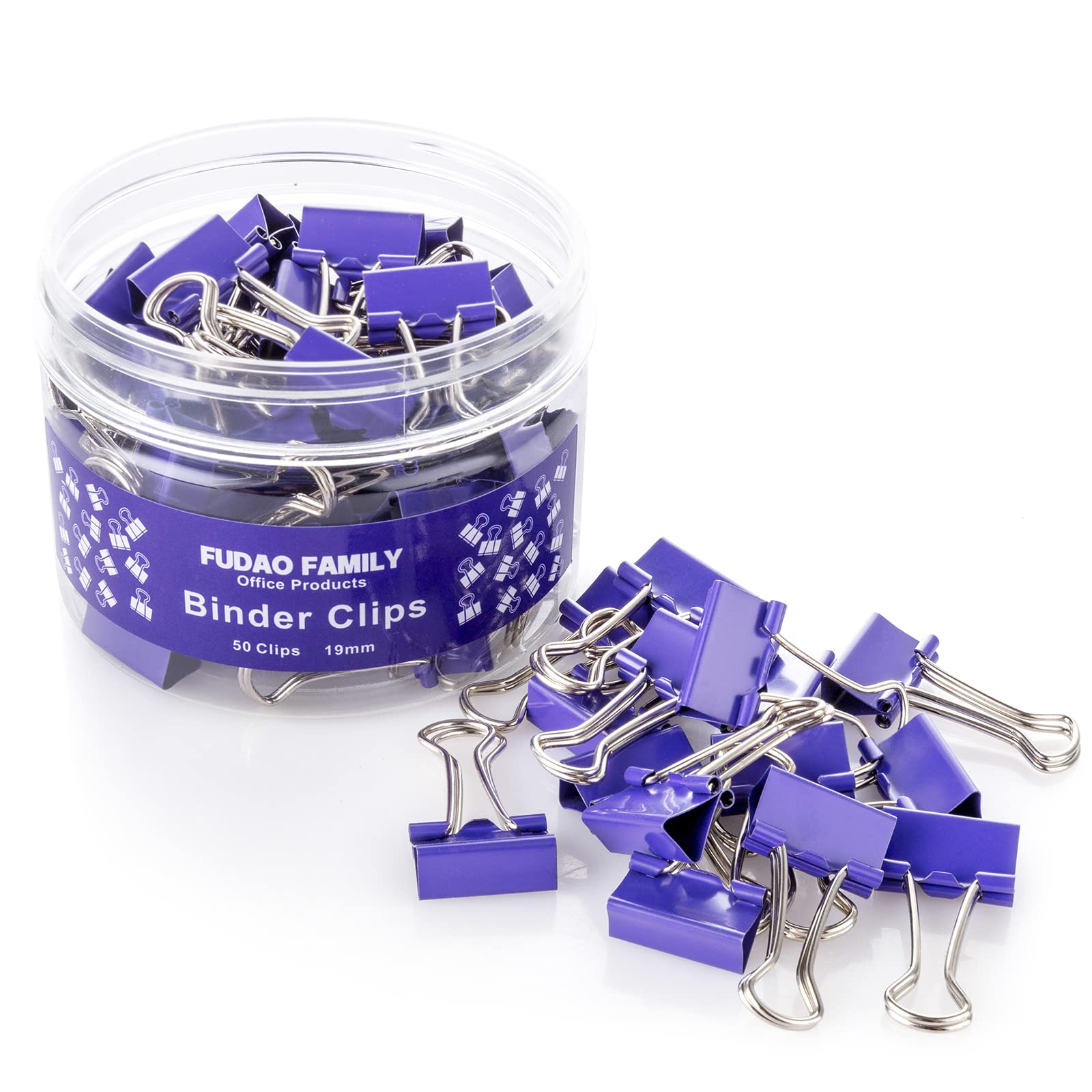 Small Binder Clips, 3/4 Inch (19Mm) Binder Clips, 50 Pack Mini Binder ...