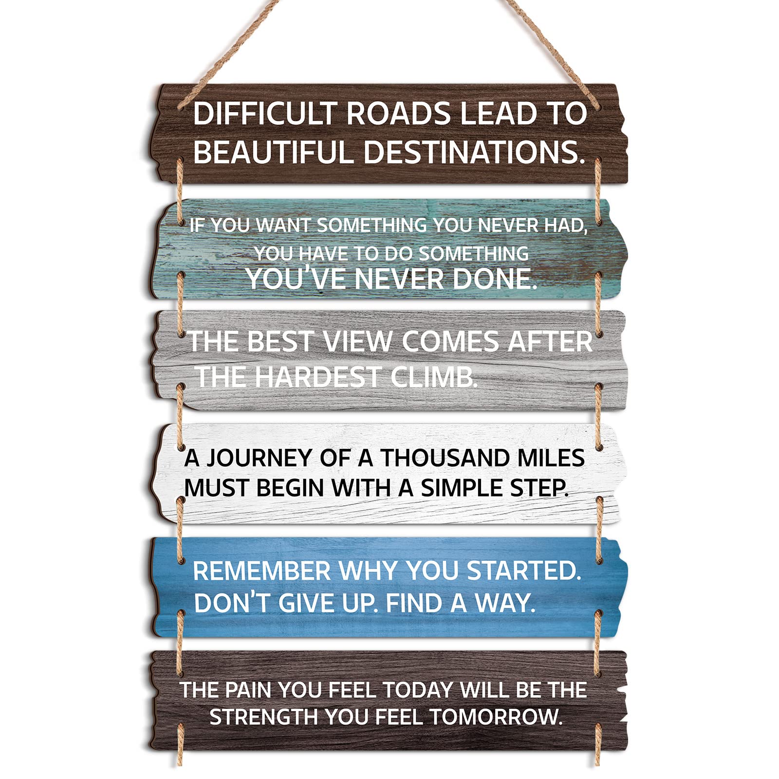 6 Pieces Watch Your Thoughts Wall Art Inspirational Quotes Wall Art Mo ...