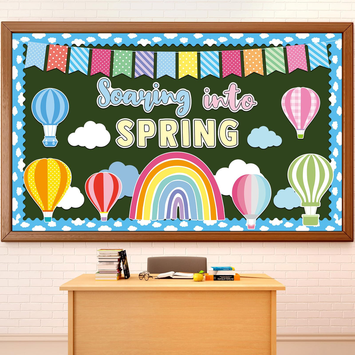 Zoiiwa Soaring Into Spring Bulletin Board Decoration Set Classroom Spr ...