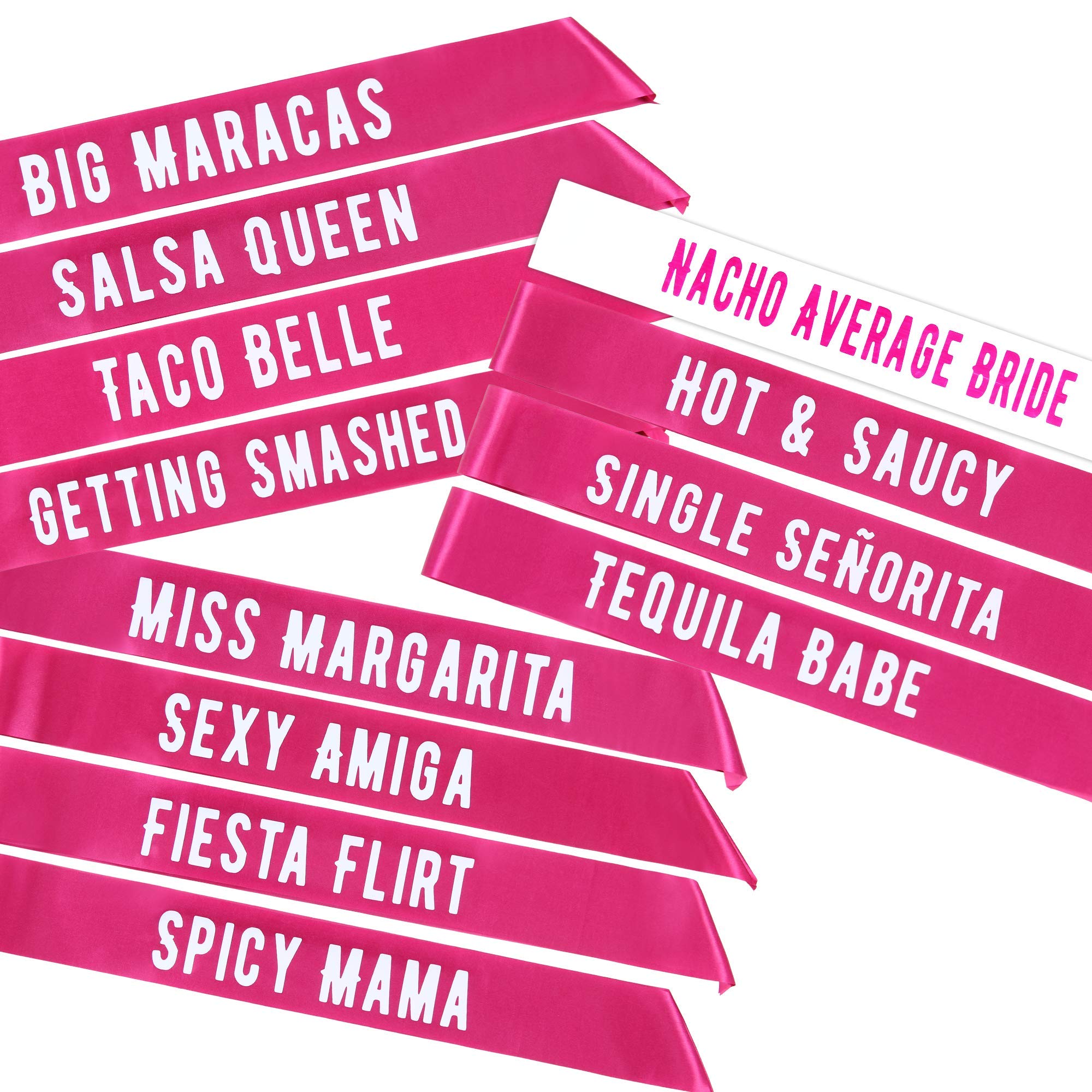 Final Fiesta Bachelorette Sashes | 12 Pack | 1 Bride To Be Sash And 11 ...