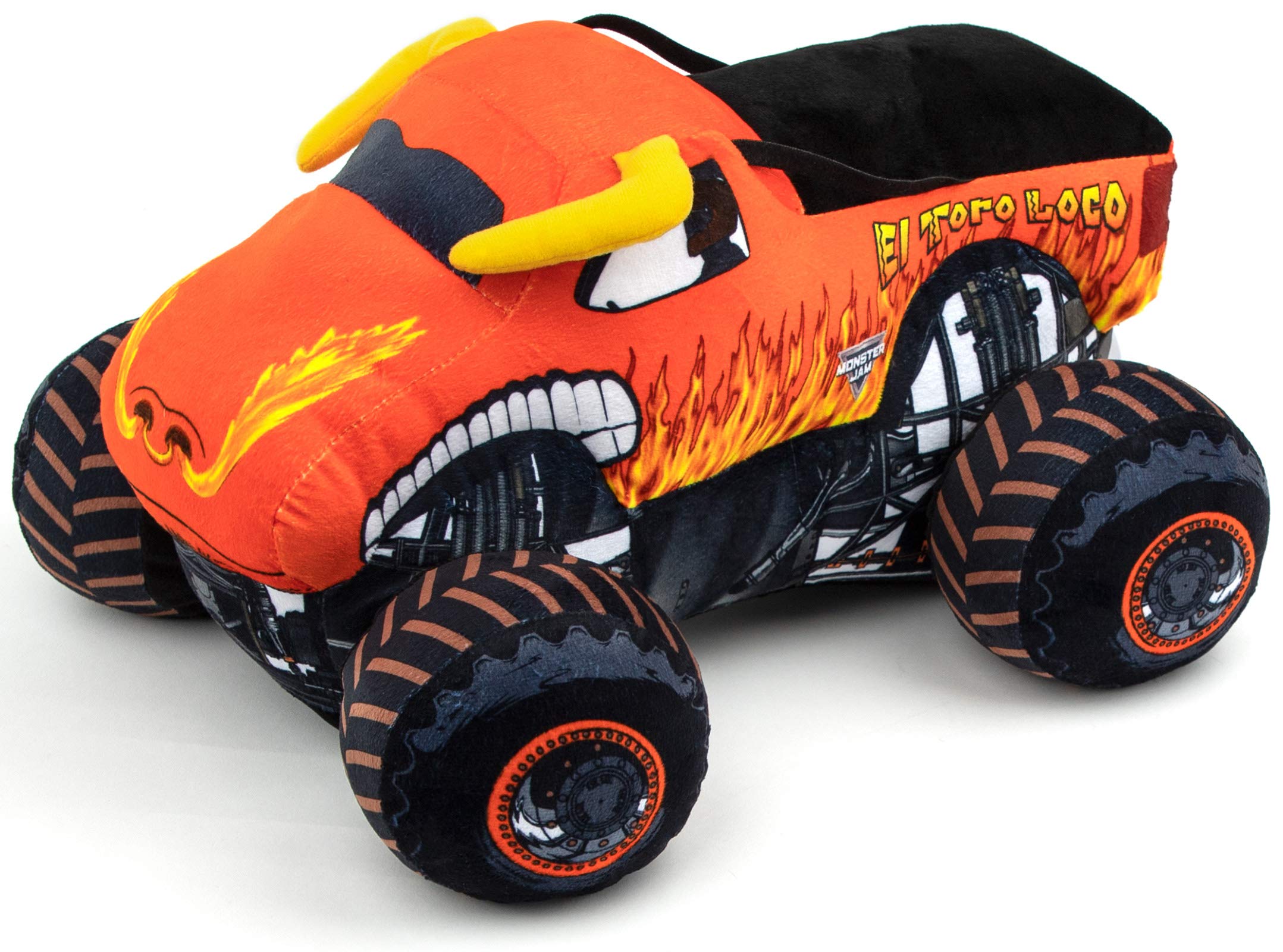 Jay Franco Monster Jam Plush Stuffed El Toro Loco Pillow Buddy - Super ...
