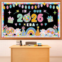 Groovy New Year Disco Ball Bulletin Board Decorations in Our 2026 Era ...