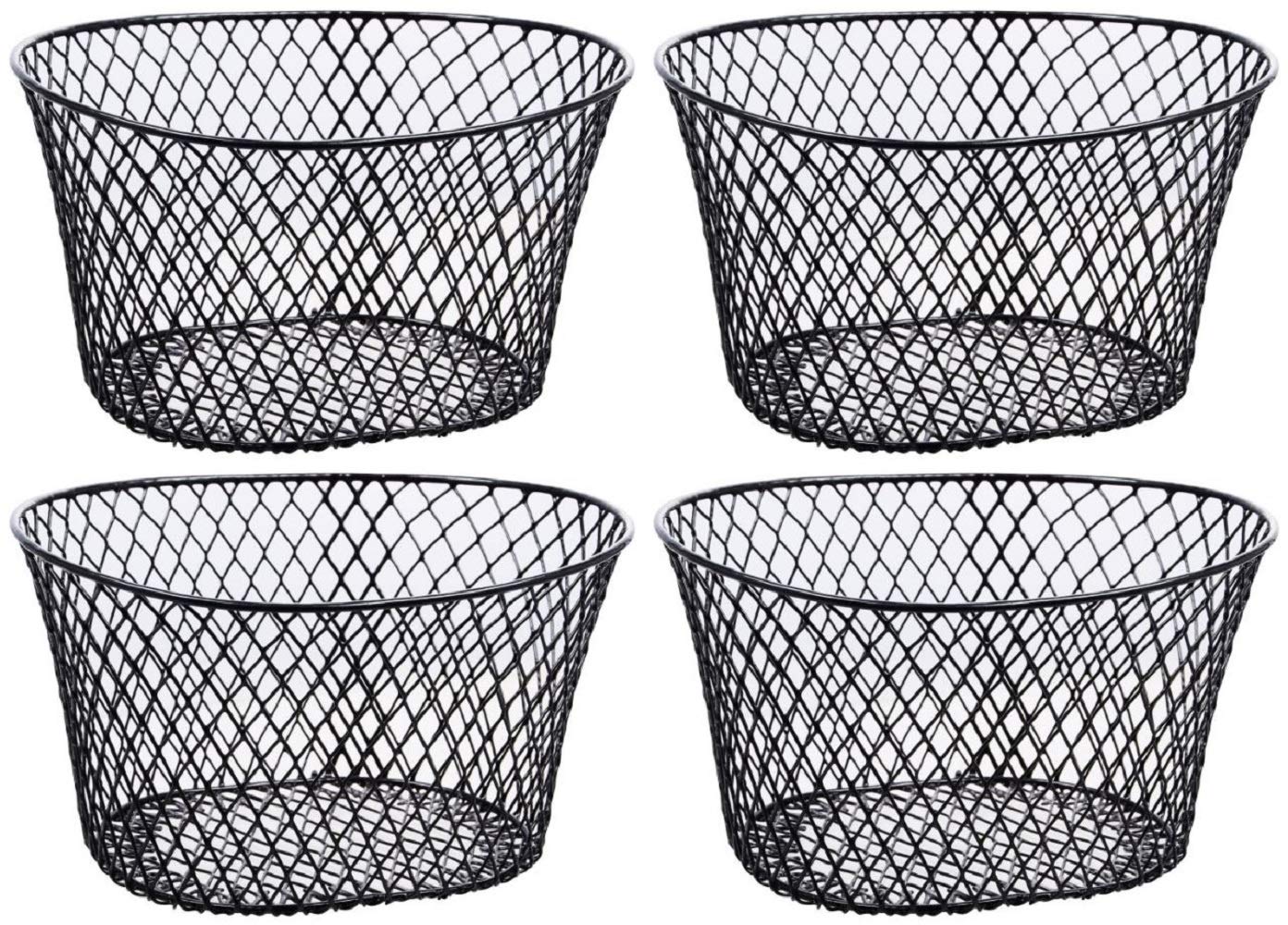 Small Metal Rectangular, Oval And Round Wire Baskets With Or Without H ...