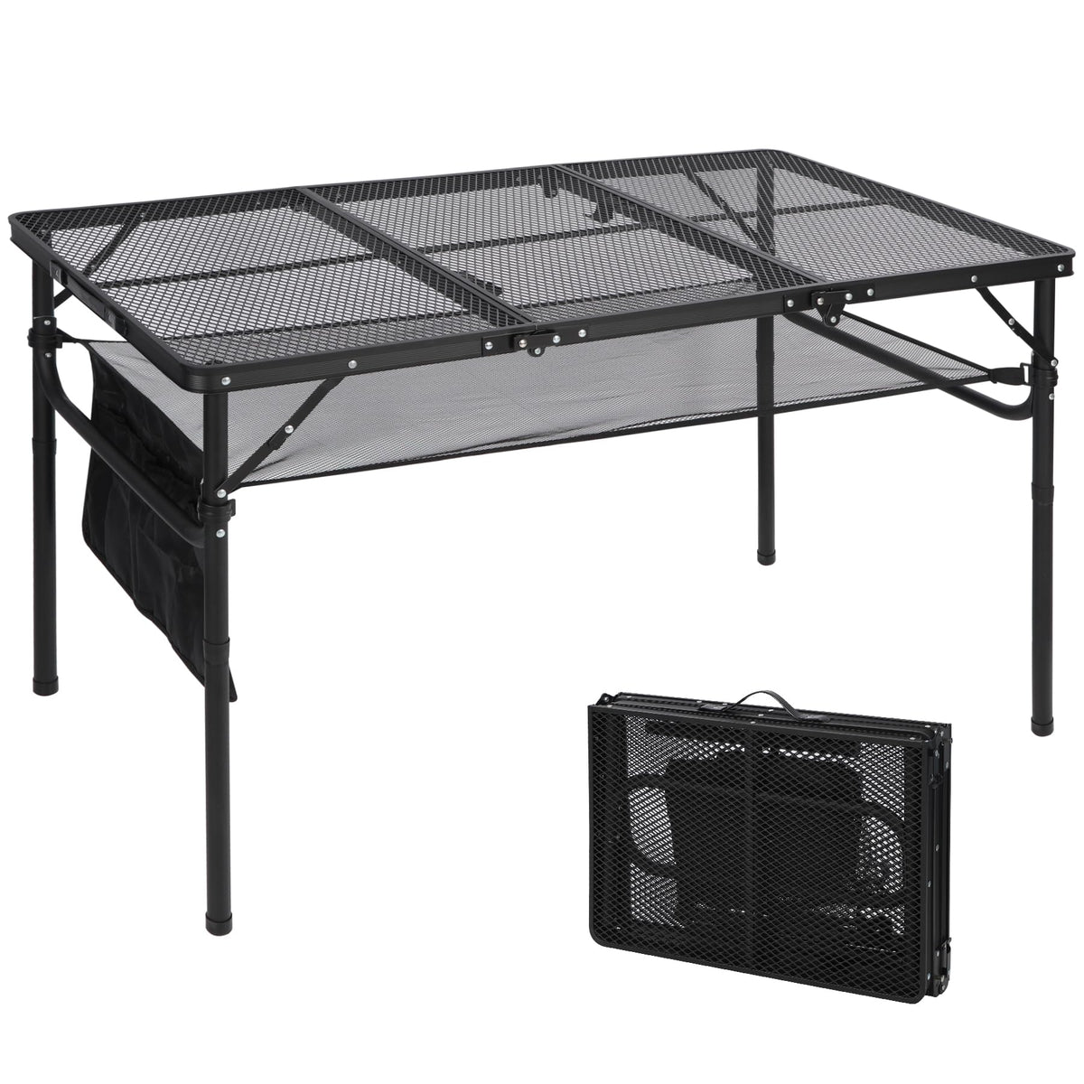 Redcamp 48X24 Long Folding Grill Table For Outside, Lightweight Portab ...