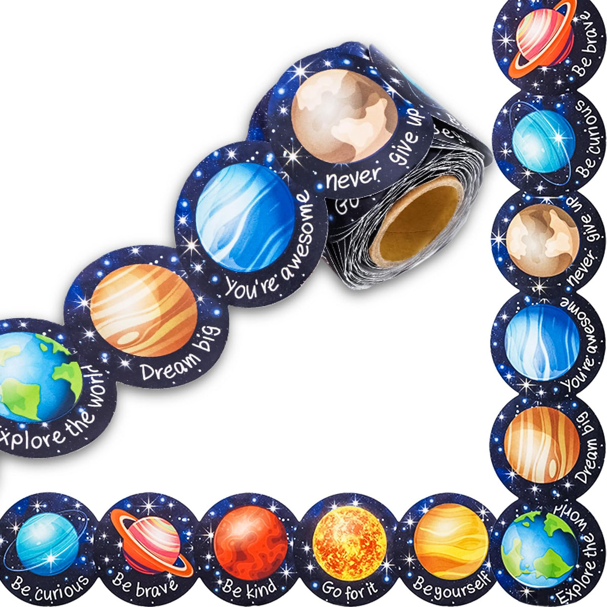 Solar System Bulletin Board Borders Planet Space Trimmer Galaxy Aesthe ...