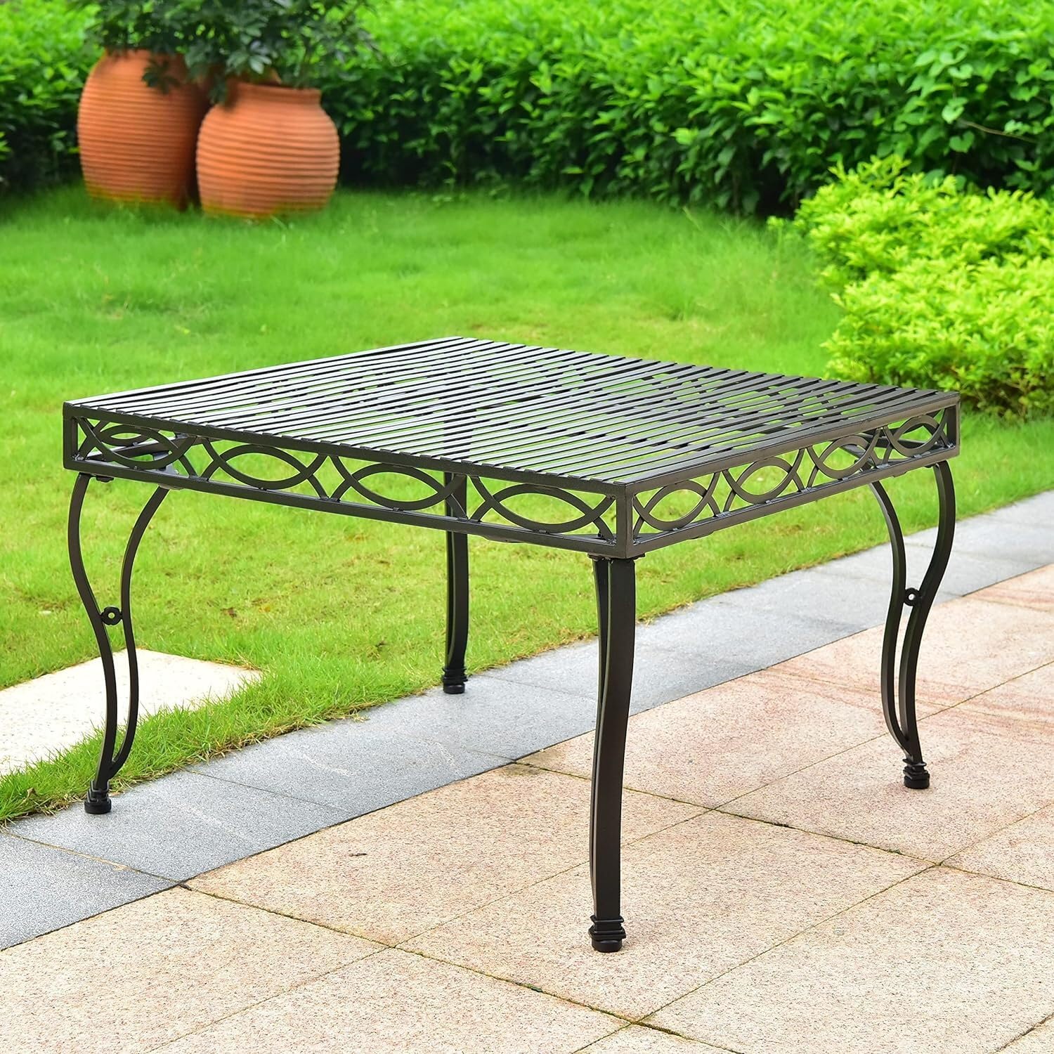 International CaravanInternational Caravan Segovia Iron 30-Inch Square ...