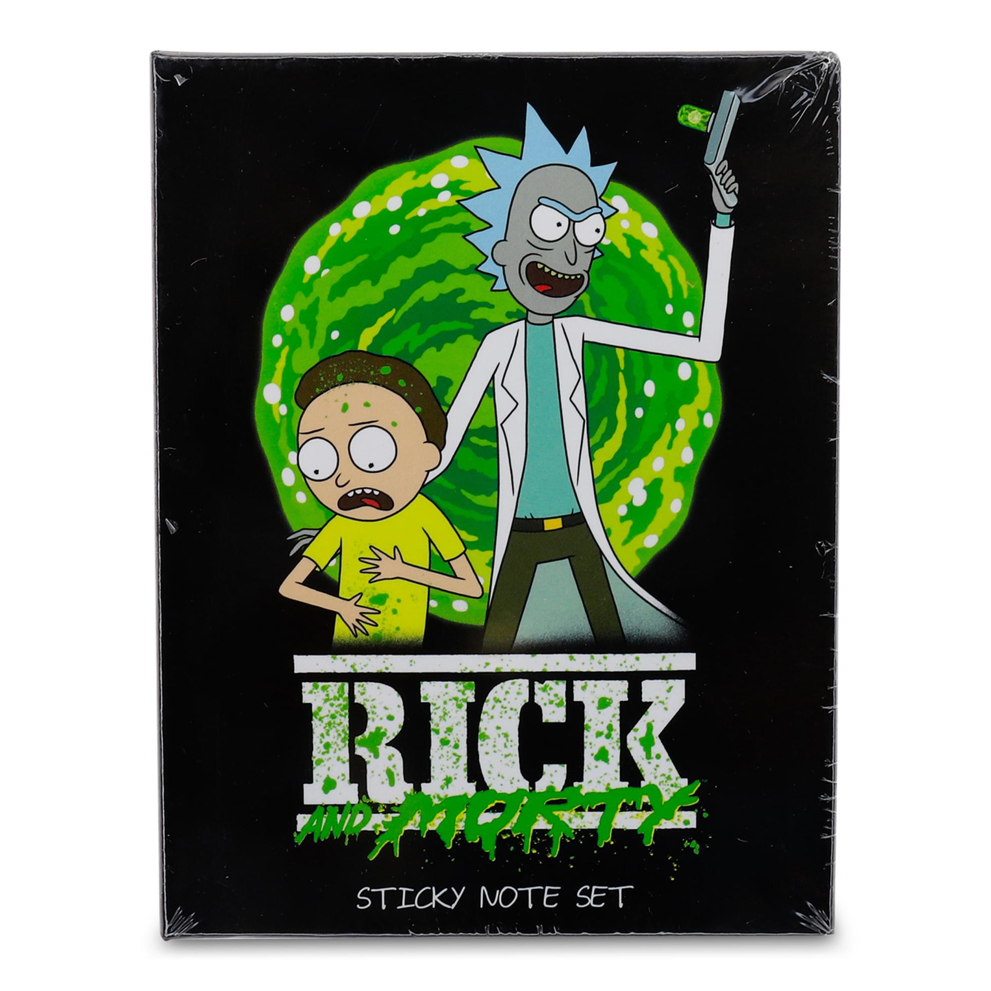 Rick And Morty Portal Splatter Sticky Note And Tab Box Set ...